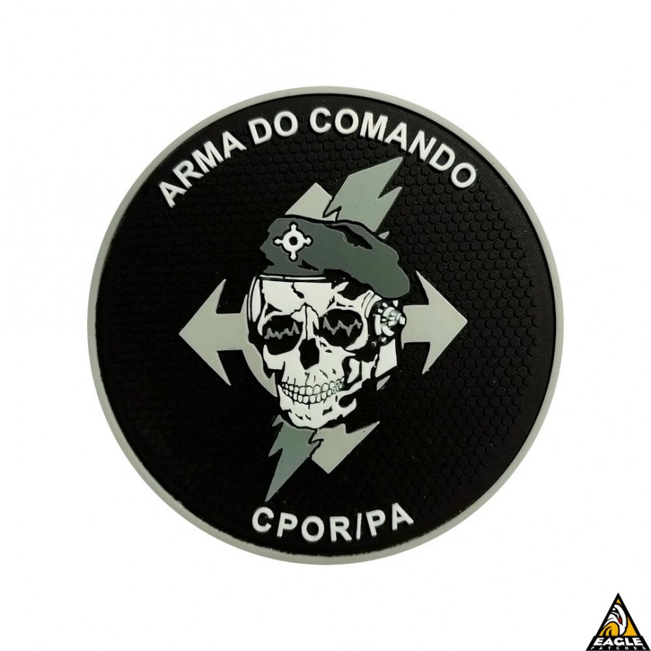 Patch Emborrachado Arma do Comando CPOR-PA 8x8