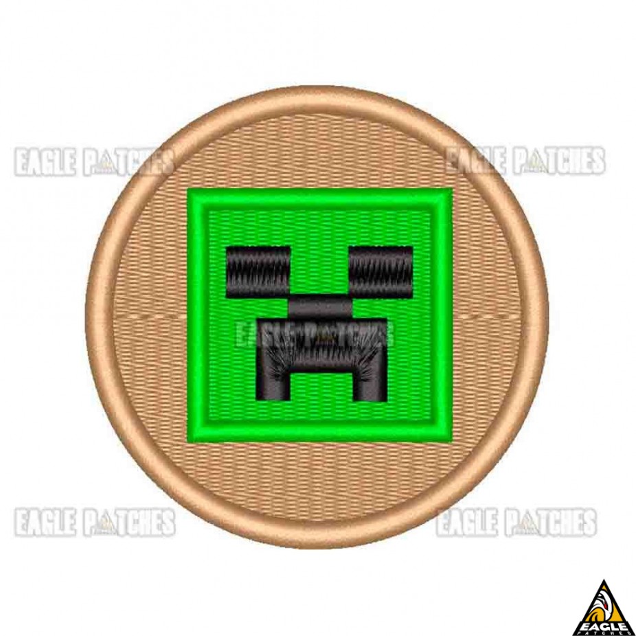 Patch Bordado Minecraft - Creeper face Patch Bordado Minecraft - Creeper face