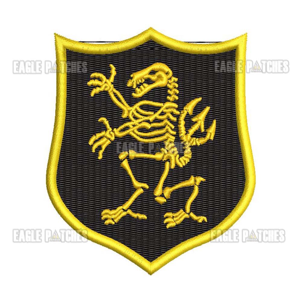 Patch Bordado NSWDG Navy SEAL Team 6 DEVGRU Lion Skeleton Gold Squadron