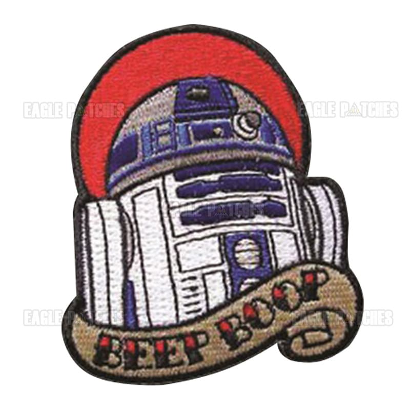 Patch Bordado BEEP BOOP Star Wars R2D2