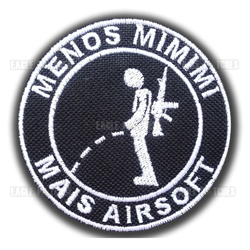 Patch Bordado Menos mimimi mais airsoft