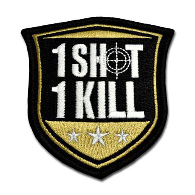 Patch Bordado One Shot One Kill