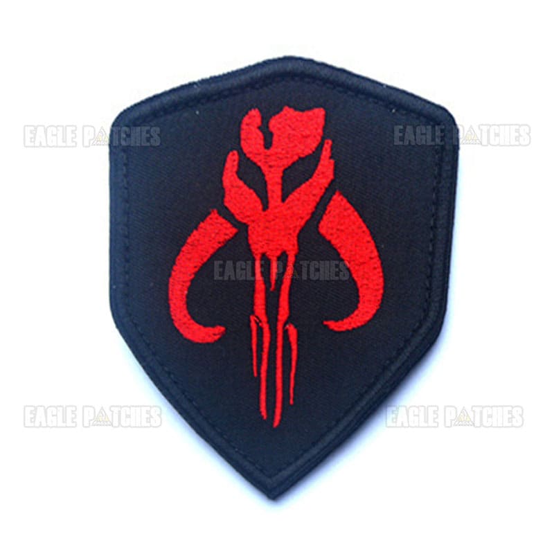 Patch Bordado Star Wars Mandalorian Emblem Preto