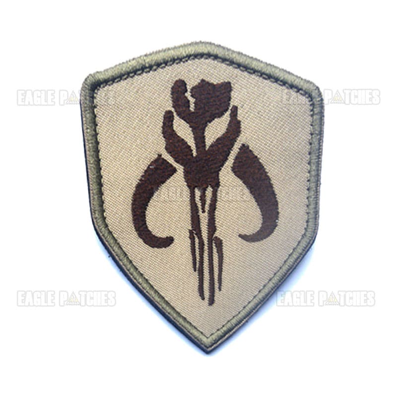 Patch Bordado Star Wars Mandalorian Emblem Tan