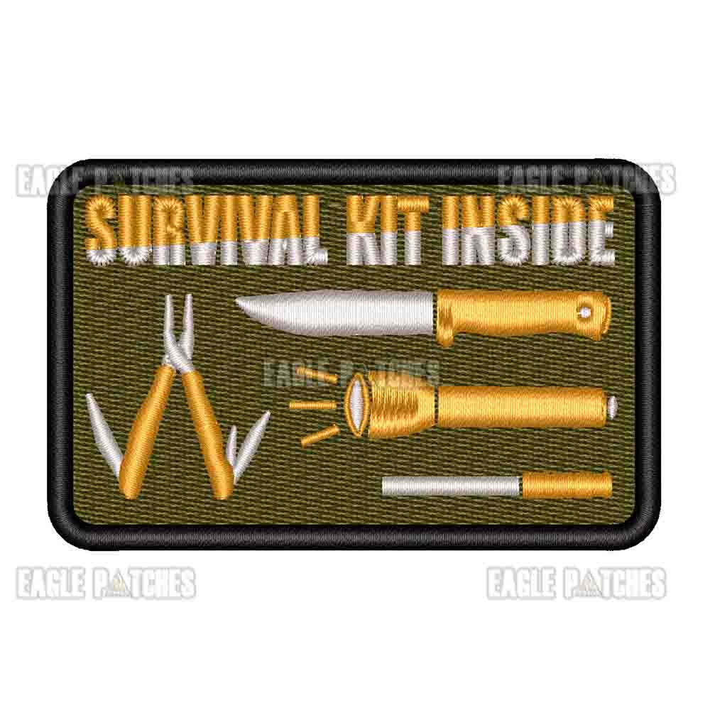 Patch Bordado Survival Kit Inside