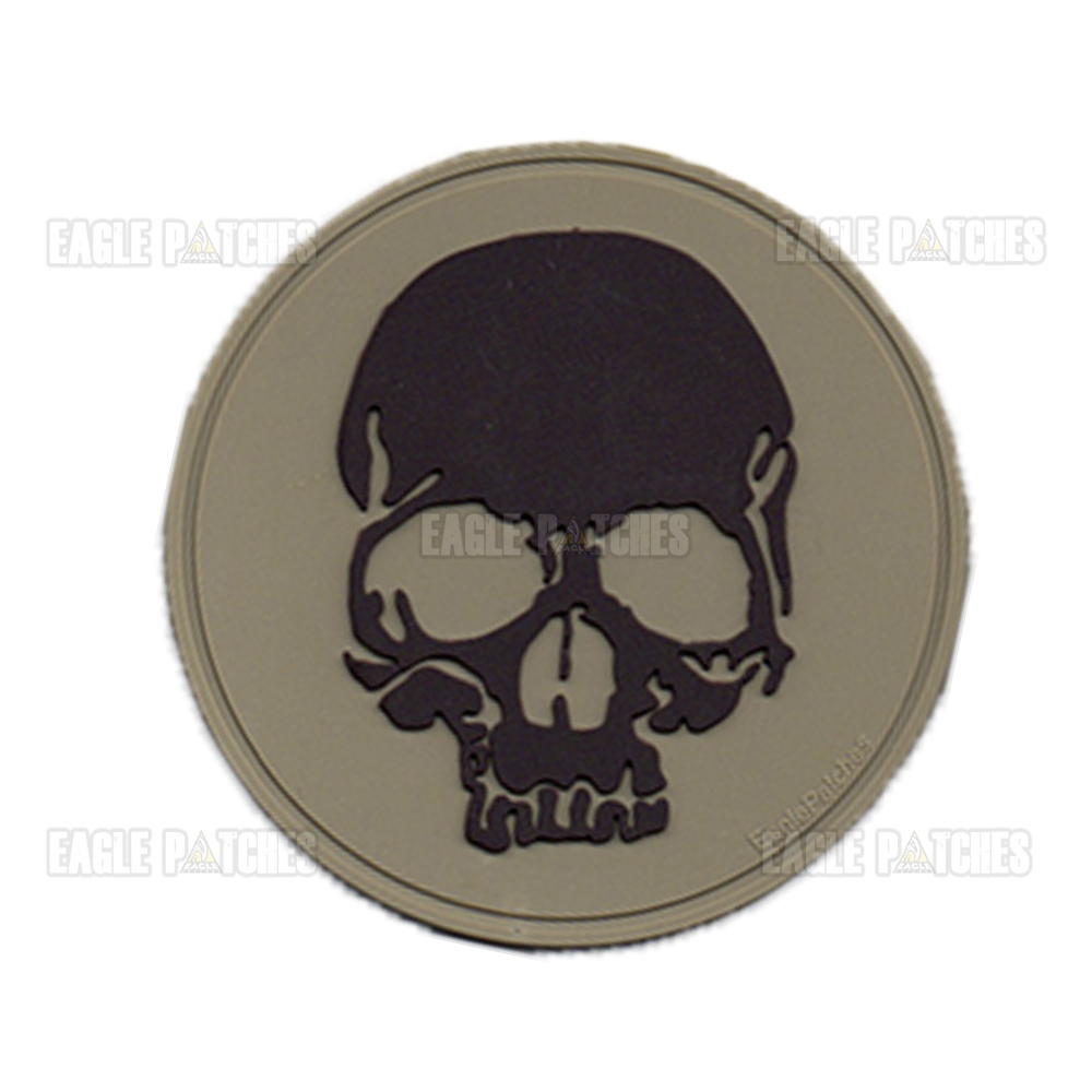 Patch Emborrachado Caveira Negra
