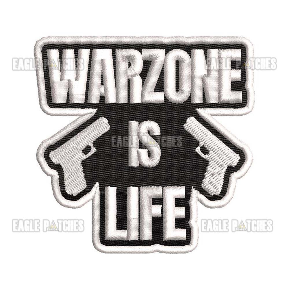 Patch Bordado Warzone Is Life